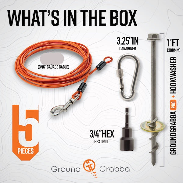 Grounded Paws Tie Down Kit | groundgrabbanz
